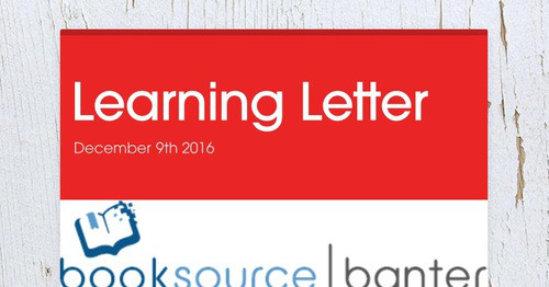 Learning Letter | Smore Newsletters