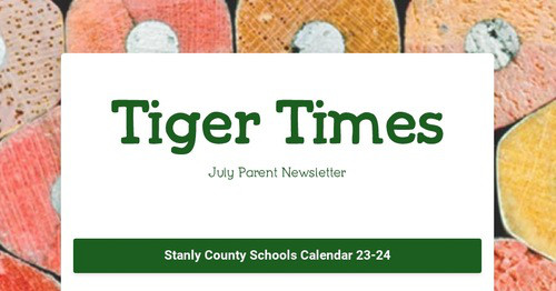 Tiger Times | Smore Newsletters for Education