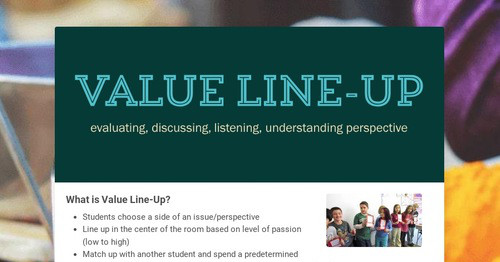 Value Line-Up | Smore Newsletters