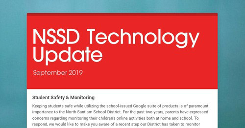 NSSD Technology Update