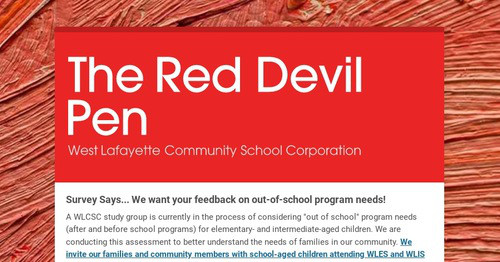 The Red Devil Pen | Smore Newsletters for Education