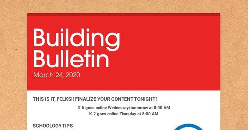 Building Bulletin | Smore Newsletters for Business