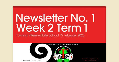 Newsletter No. 1 Week 2 Term 1