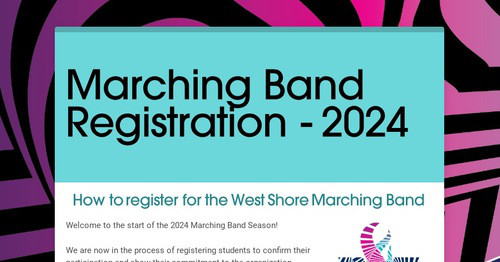 Marching Band Registration - 2024