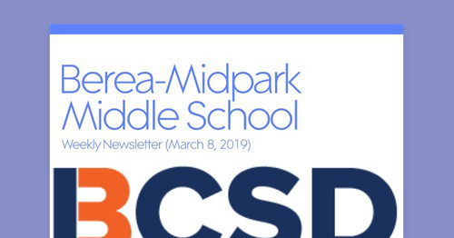 Berea-Midpark Middle School | Smore Newsletters for Education