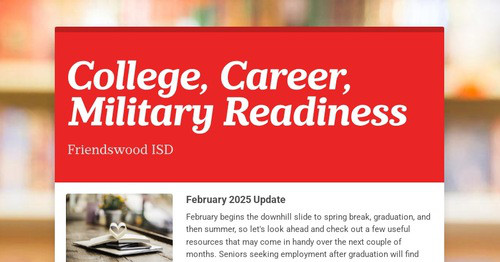 College, Career, Military Readiness | Smore Newsletters for Education