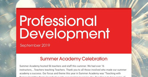 Professional Development | Smore Newsletters for Education