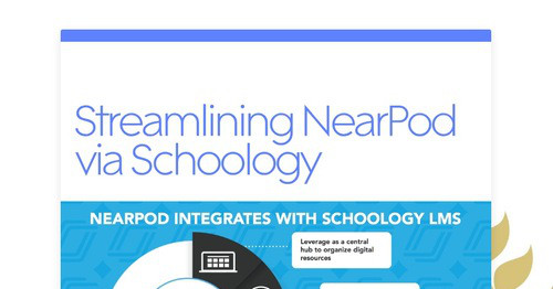Streamlining NearPod via Schoology | Smore Newsletters