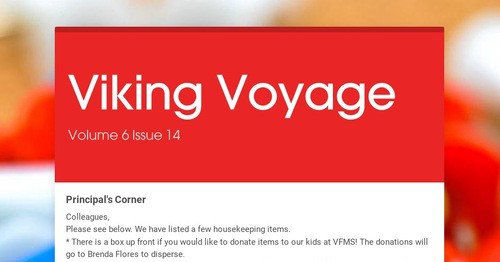 Viking Voyage | Smore Newsletters for Education