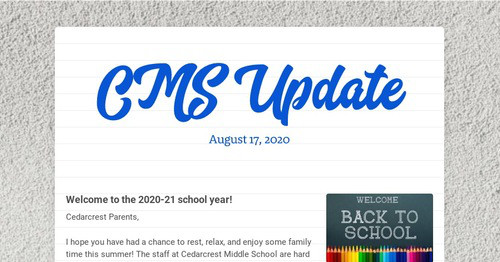 CMS Update