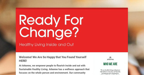 Ready For Change? | Smore Newsletters