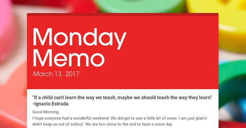 Monday Memo | Smore Newsletters