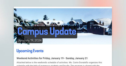 Campus Update