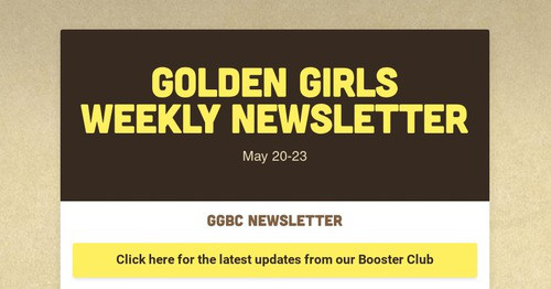 Golden Girls Weekly Newsletter | Smore Newsletters