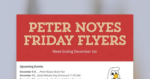 Peter Noyes Friday Flyers