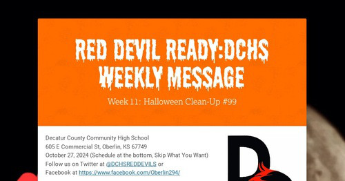 Red Devil Ready:DCHS Weekly Message | Smore Newsletters for Education
