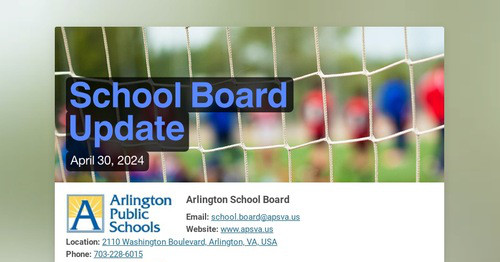 School Board Update | Smore Newsletters for Education
