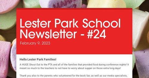 Lester Park School Newsletter - #24