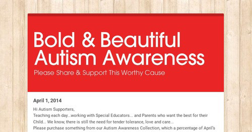 Bold & Beautiful Autism Awareness | Smore Newsletters