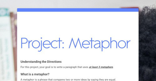 Project: Metaphor