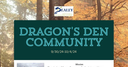 Dragon's Den Community | Smore Newsletters