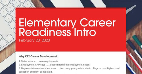Elementary Career Readiness Intro