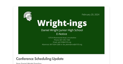 Daniel Wright Junior High School