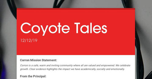 Coyote Tales | Smore Newsletters