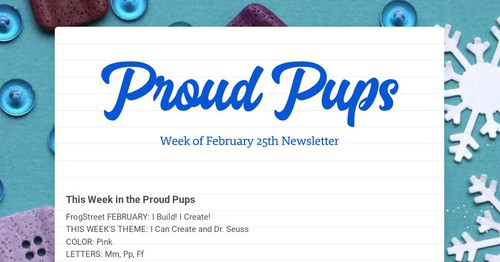 Proud Pups | Smore Newsletters
