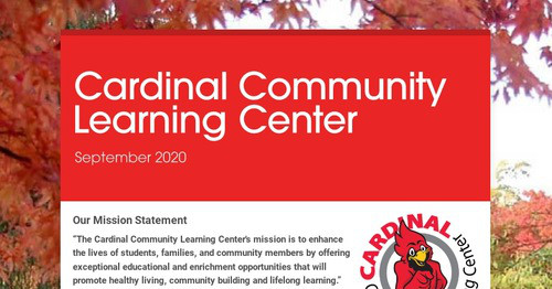 Cardinal Community Learning Center | Smore Newsletters