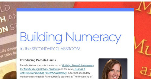 Building Numeracy | Smore Newsletters
