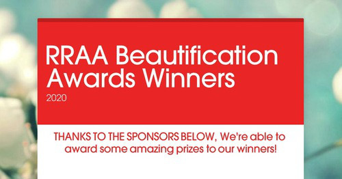 RRAA Beautification Awards Winners | Smore Newsletters