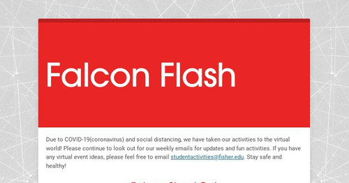 Falcon Flash | Smore Newsletters for Education