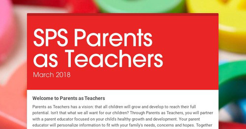 SPS Parents as Teachers | Smore Newsletters