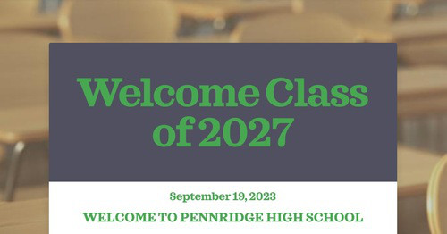 Welcome Class of 2027