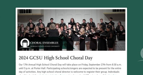 2024 GCSU High School Choral Day