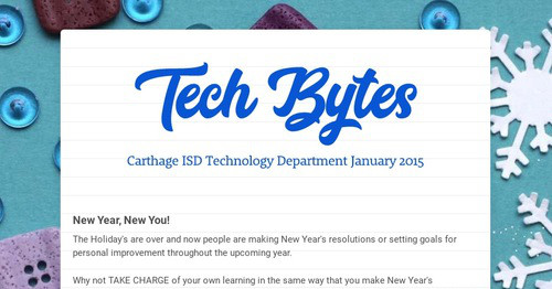 Tech Bytes | Smore Newsletters