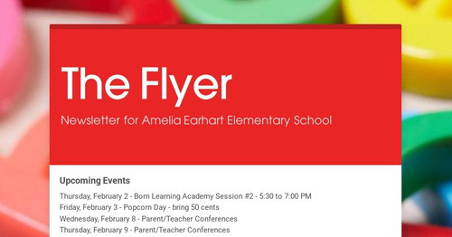 The Flyer | Smore Newsletters