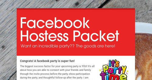 Facebook Hostess Packet | Smore Newsletters