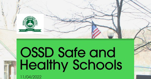 OSSD Safe and Healthy Schools | Smore Newsletters