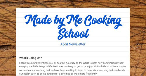 Made by Me Cooking School | Smore Newsletters for Business