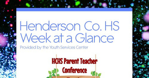 Henderson Co. HS Week at a Glance | Smore Newsletters for Education