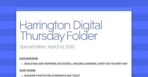 Harrington Digital Thursday Folder | Smore Newsletters