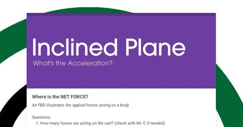 Inclined Plane | Smore Newsletters for Education