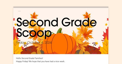 Second Grade Scoop | Smore