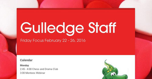 Gulledge Staff | Smore Newsletters