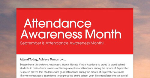 Attendance Awareness Month