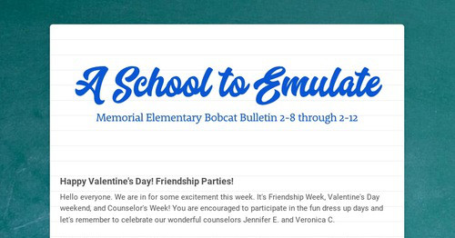 A School to Emulate | Smore Newsletters