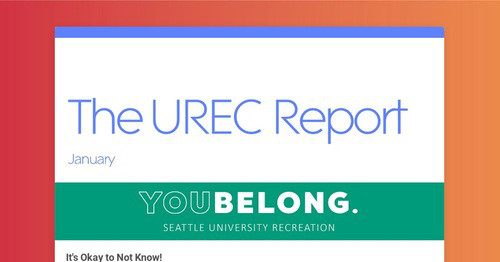 The UREC Report | Smore Newsletters