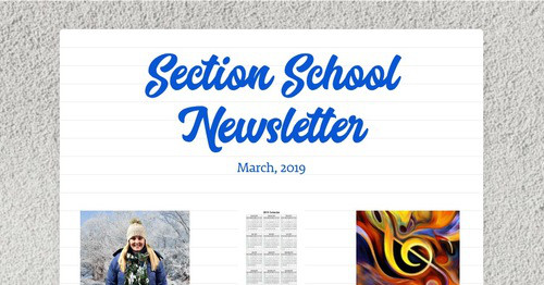 Section School Newsletter | Smore Newsletters